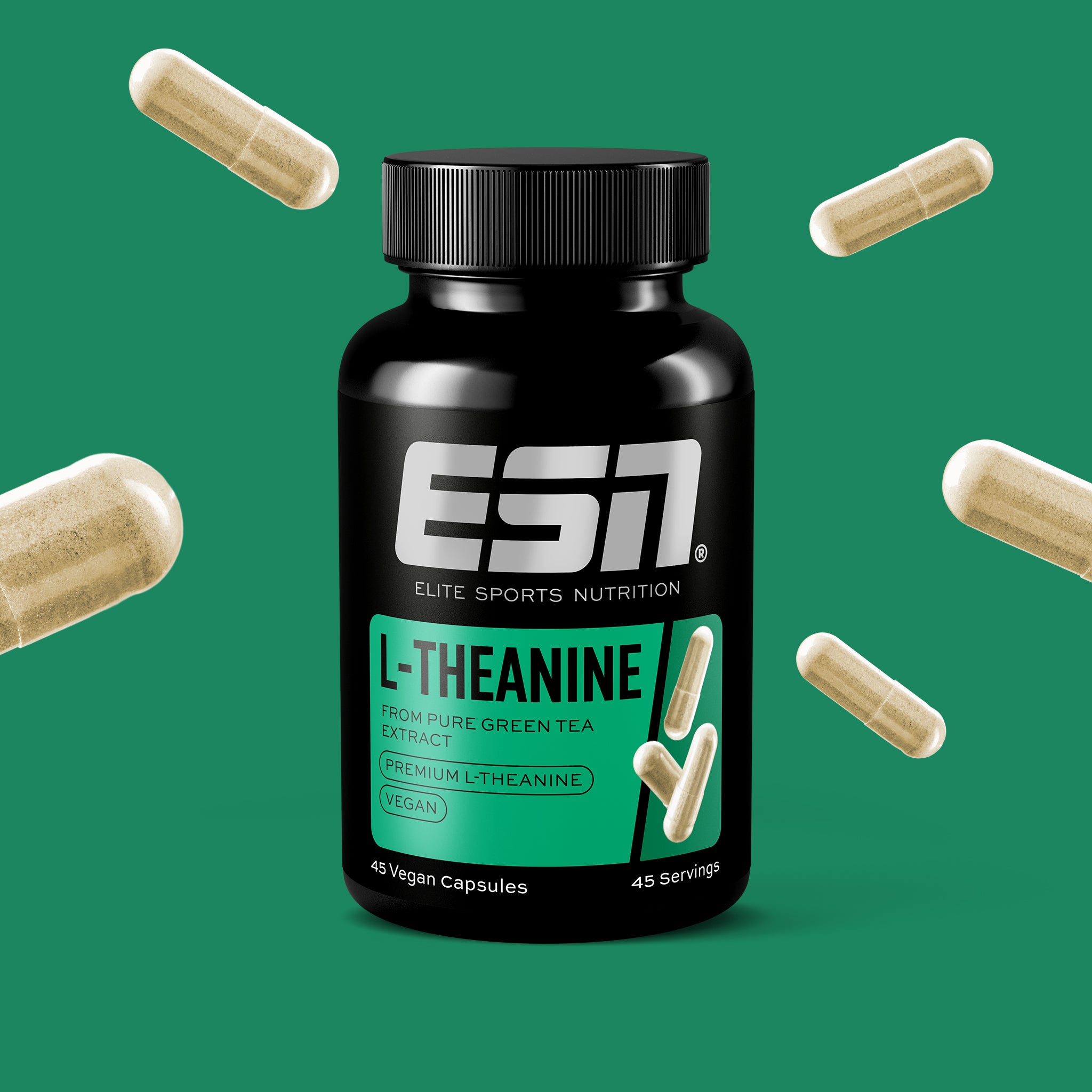 Buy Theanine Capsules | 45 Capsules | From Green Tea Extract – ESN